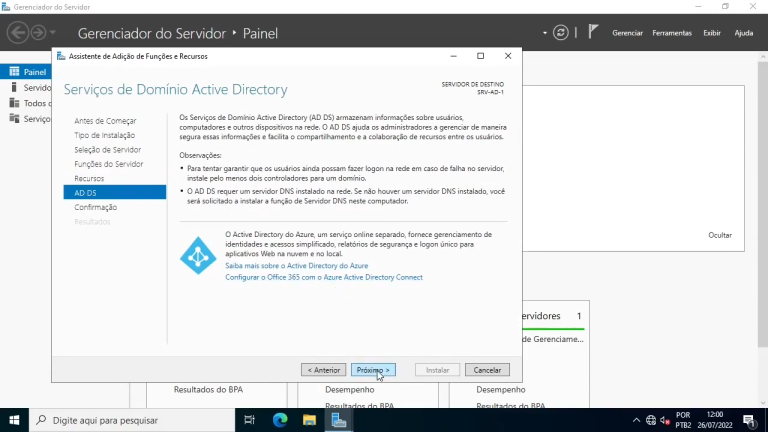 Windows Server 2022 Instalação do Active Directory – Odesnildo Nogueira